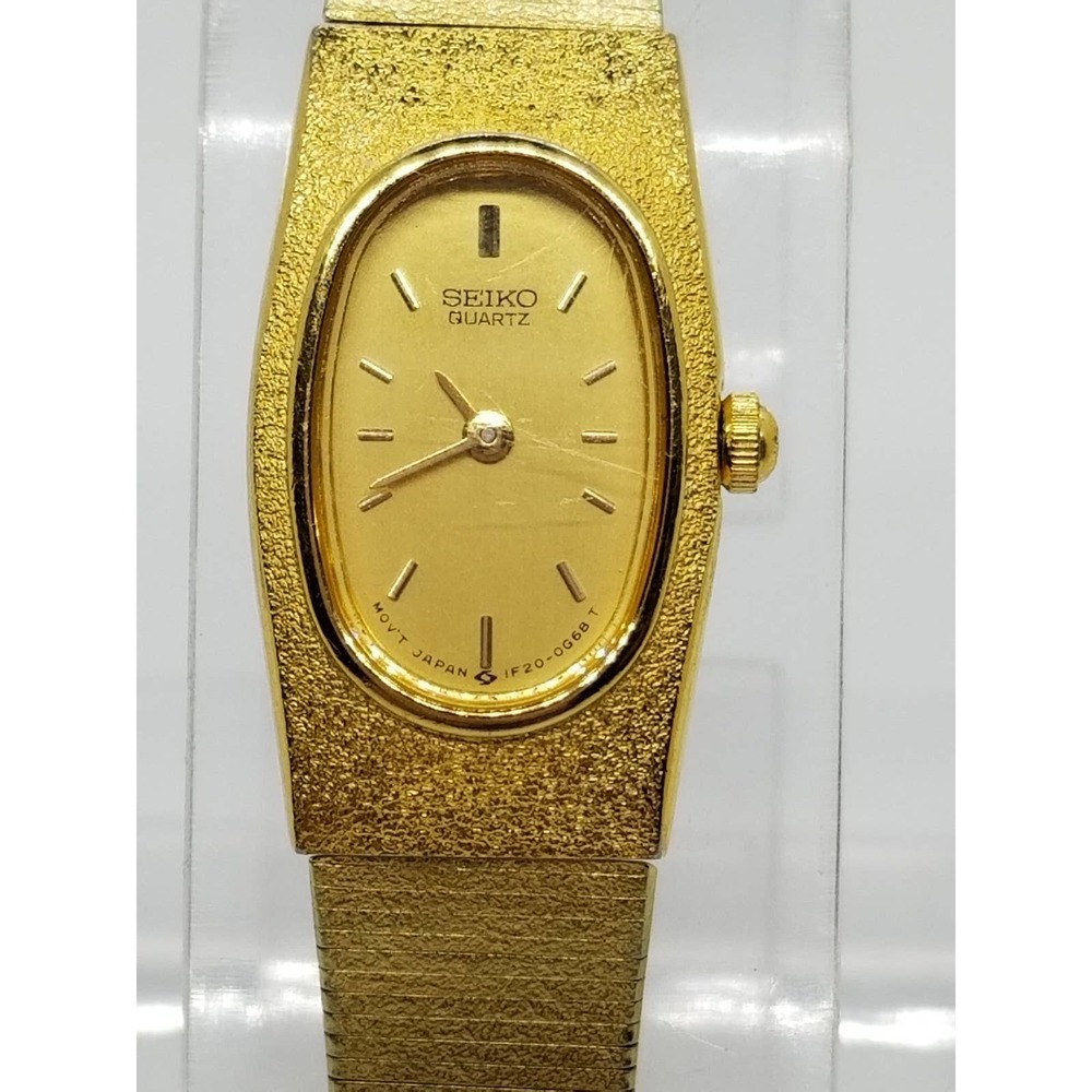 Vintage Seiko Women's Watch 22mm 1f20-5c90 - Gem